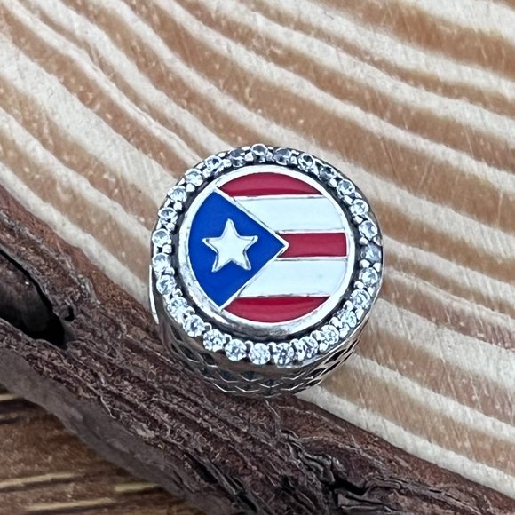 Pandora | Jewelry | Pandora Puerto Rico Flag Exclusive Bead Charm ...